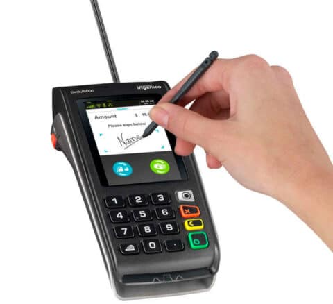 Stationäres EC-Terminal Ingenico Desk 5000 LAN › Kartenzahlung